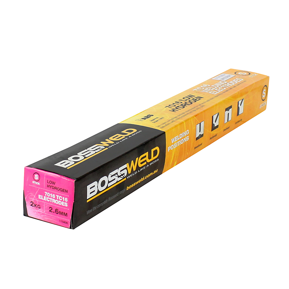 BOSSWELD TC16 7016 LH TWIN COATED ELECTRODE 2.6MM X 2KG - Austech - AusTech