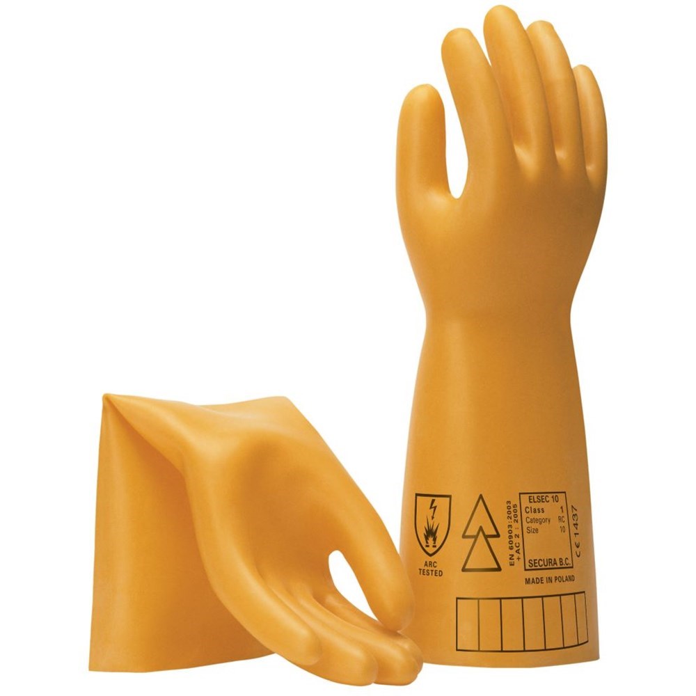 ELECTRICAL INSULATING GLOVES 7500V 10KV CLASS 1 SIZE 12 - AusTech Saw ...