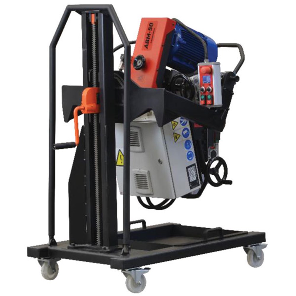 ABM-50 AUTO FEED DOUBLE S IDED BEVELER 415V 4KW MOTOR 15-60? BEVEL ...